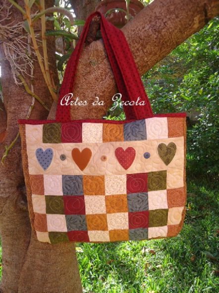 Bolsa de Patchwork: 45 Modelos e Passo a Passos | Revista Artesanato
