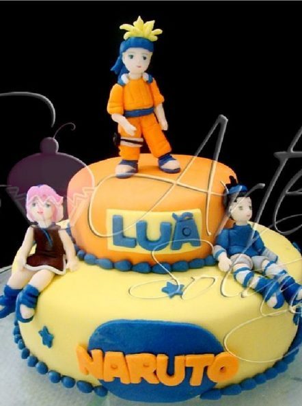 Bolo do Naruto: 40 Ideias Incríveis + Passo a Passo | Revista Artesanato