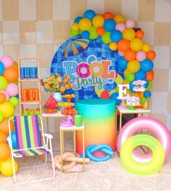 60 Ideias de Decoração Pool Party Simples e Lindas | Revista Artesanato