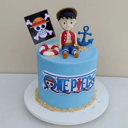 Bolo One Piece: 50 Ideias com Passo a Passo Grátis | Revista Artesanato