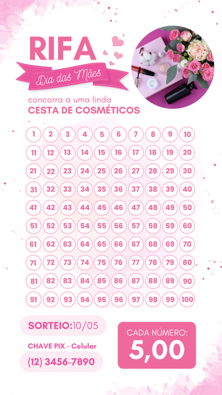 12 Modelos de Rifa Online para Editar Grátis | Revista Artesanato