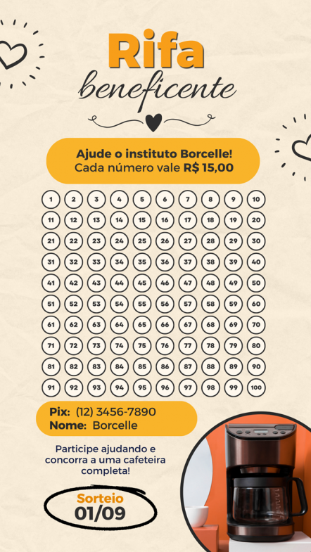 12 Modelos de Rifa Online para Editar Grátis | Revista Artesanato
