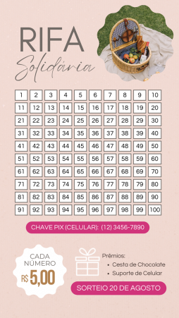 12 Modelos de Rifa Online para Editar Grátis | Revista Artesanato