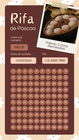 12 Modelos de Rifa Online para Editar Grátis | Revista Artesanato