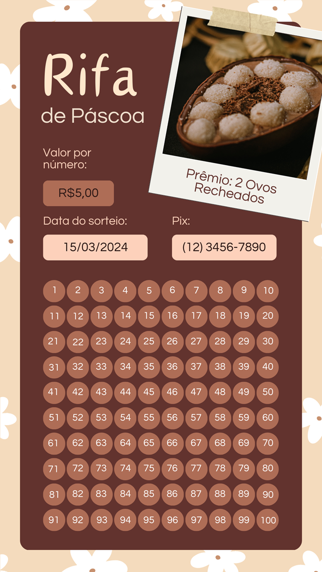 12 Modelos de Rifa Online para Editar Grátis | Revista Artesanato