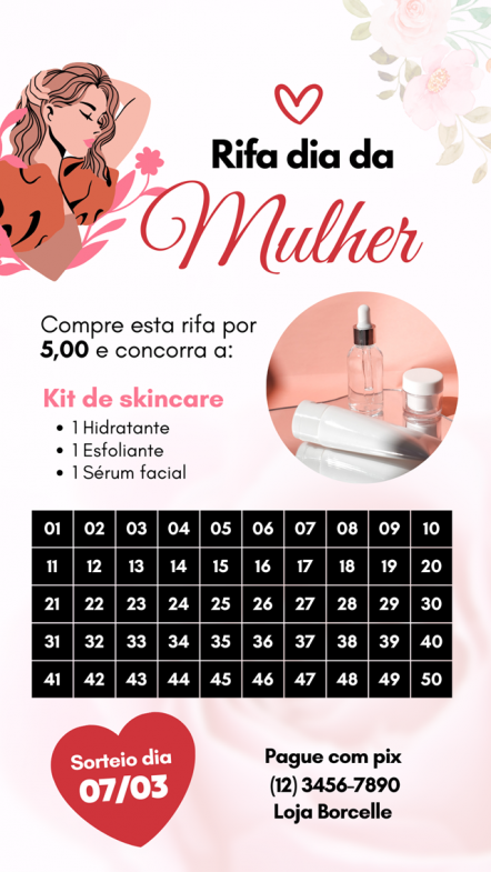 12 Modelos de Rifa Online para Editar Grátis | Revista Artesanato