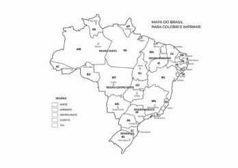 Mapa do Brasil para Colorir: 25 Modelos para Imprimir Grátis | Revista ...