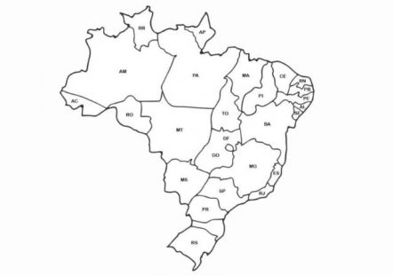 Mapa do Brasil para Colorir: 25 Modelos para Imprimir Grátis | Revista ...