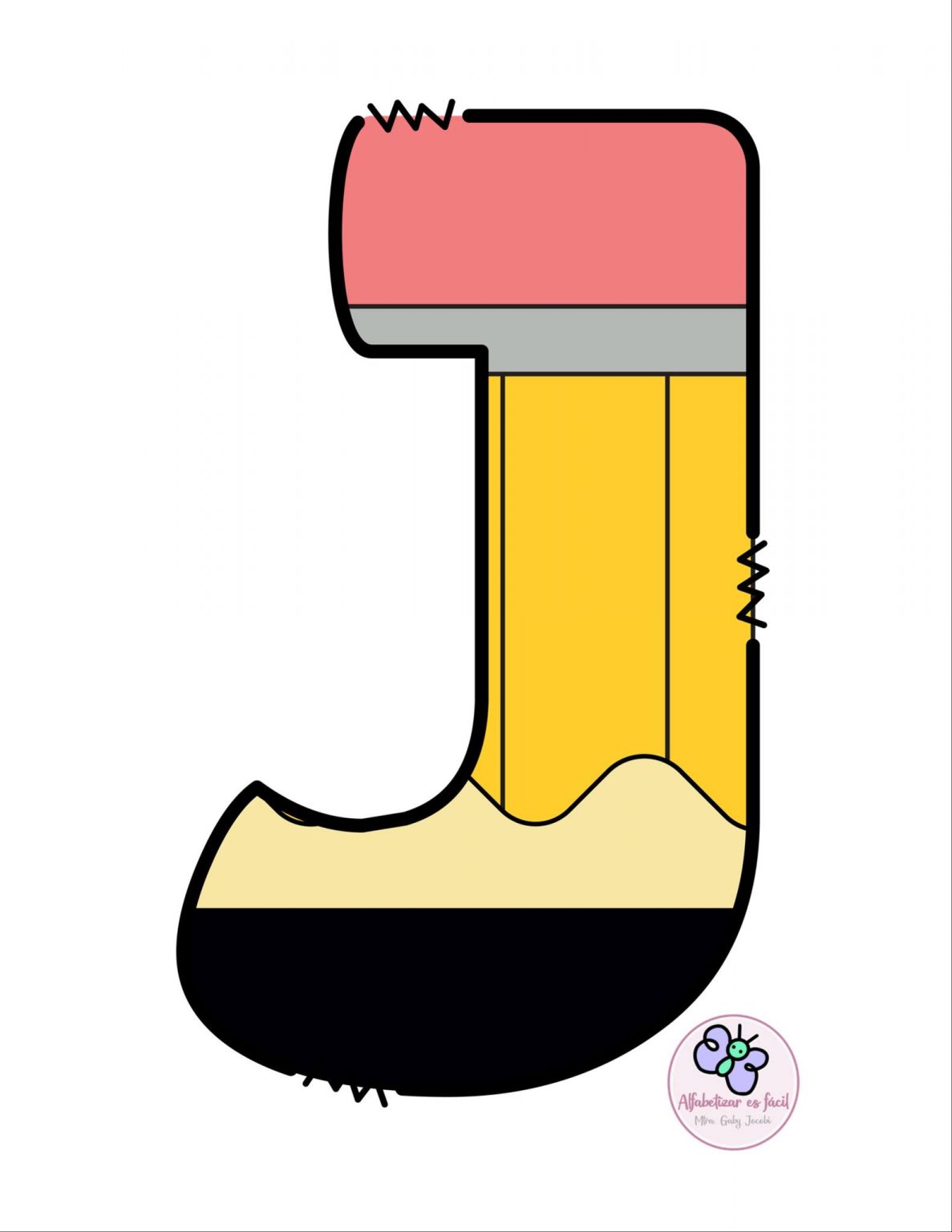 28 Moldes de Letras Grátis para Imprimir em Formato de Lápis | Revista ...